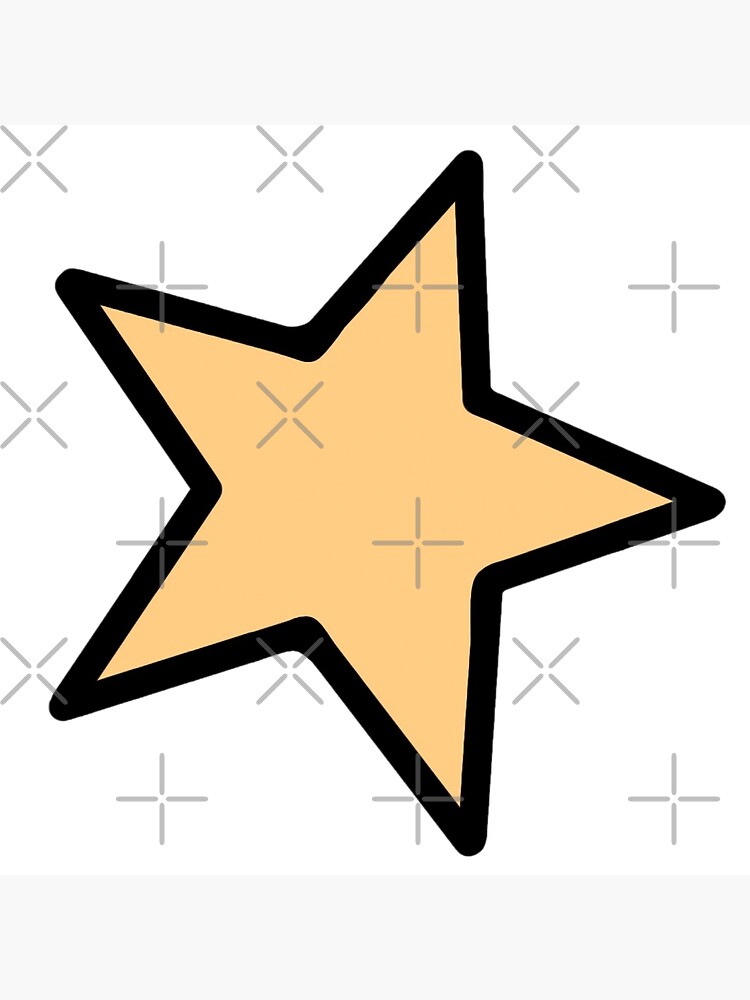 "Minimalistic Pastel Orange Star In Space , Super Simple " Poster for ...