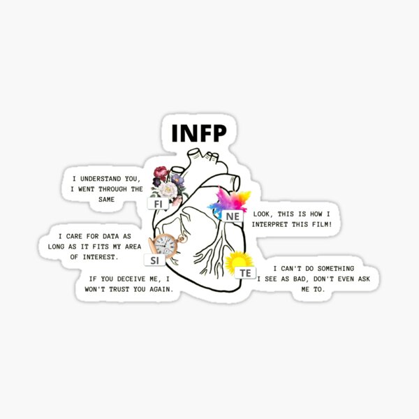 "INFP" Sticker for Sale by SarahGhany | Redbubble