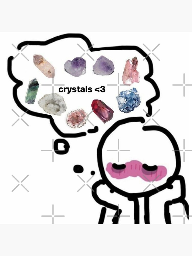 "crystal meme" Photographic Print for Sale by shakiraa | Redbubble