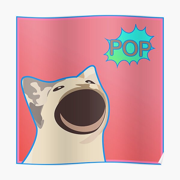 "Popcat - Graphic Pop Comic Style Art" Poster for Sale by cOborski ...