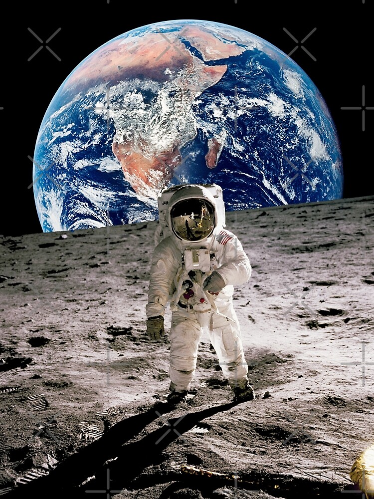 "Buzz Aldrin Moon Walk" Poster for Sale by JABG-01 | Redbubble