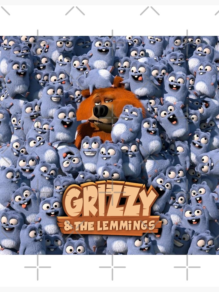 Póster «GRIZZY Y LEMMINGS DIVERTIDOS DIBUJOS ANIMADOS PARA NIÑOS» de Nwidas | Redbubble