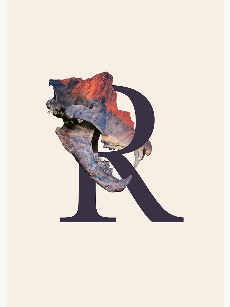 "Skull Letter R" Poster for Sale by PonyLord | Redbubble