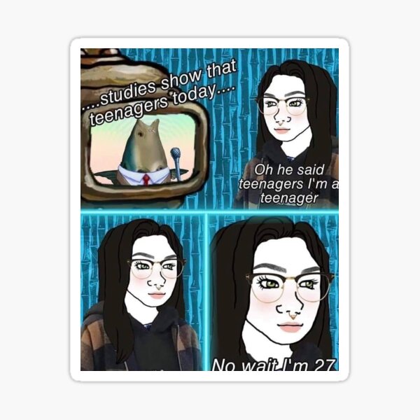 "Doomer relatable millennial wojack meme" Sticker for Sale by sabazaben ...