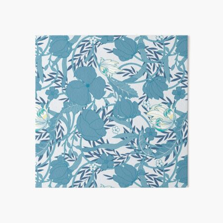 "Vintage Wallpaper Pattern in Blue" Art Board Print for Sale by ...