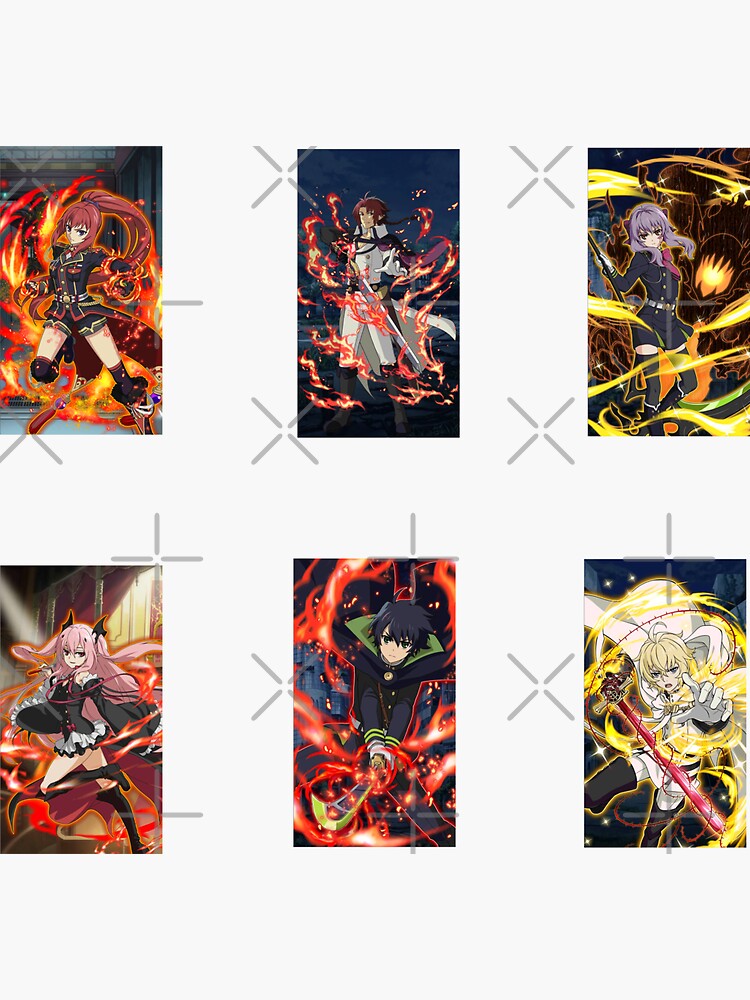 "Characters sticker pack // Seraph of the End" Sticker for Sale by ...