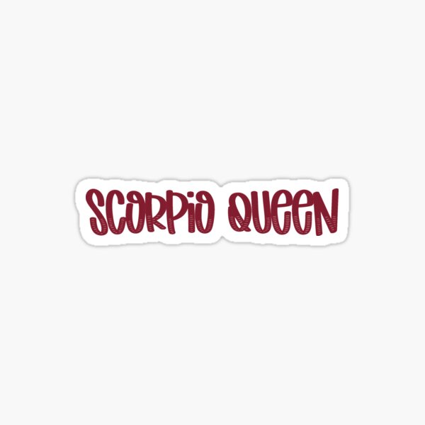 "scorpio queen" Sticker for Sale by lbuono17 | Redbubble