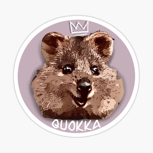 "Happy quokka" Sticker for Sale by MoveRama | Redbubble