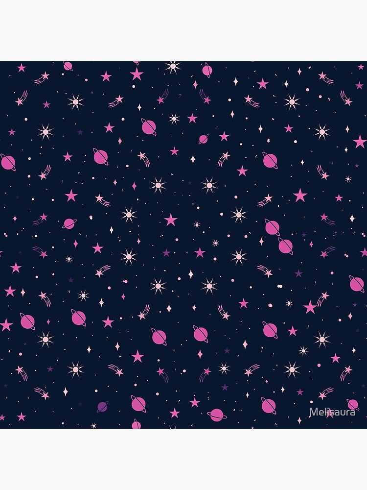 "Pink Starry Night" Poster for Sale by Melisaura | Redbubble