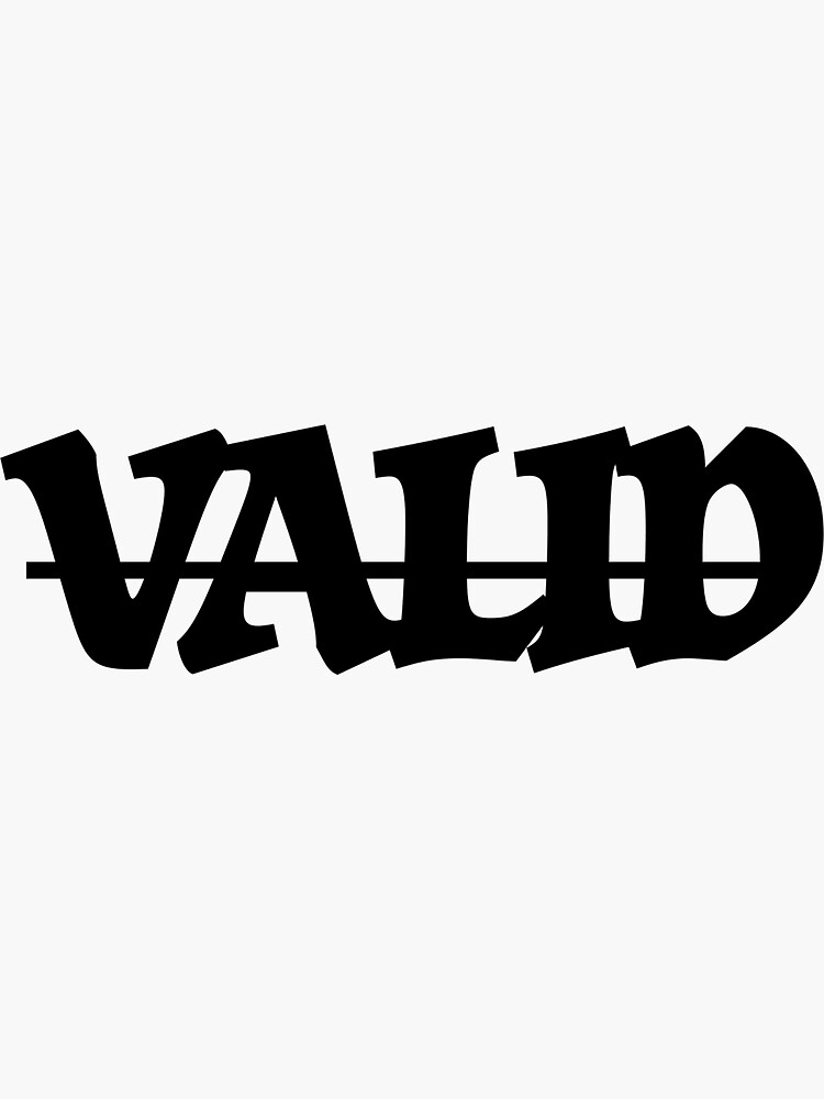 "Valid" Sticker by redlightsparrow | Redbubble