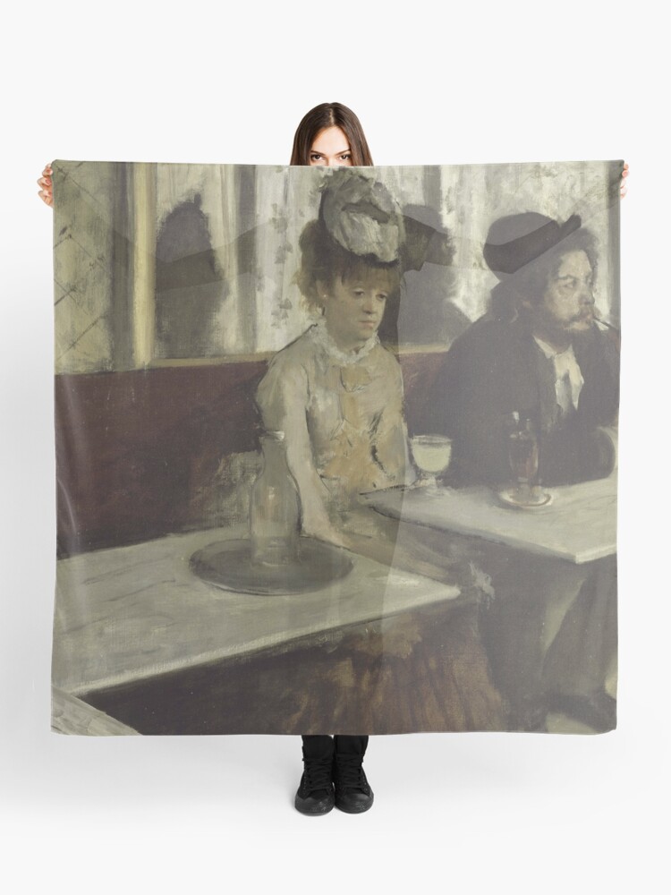 "In a Café (1873) by Edgar Degas " Scarf for Sale by sunny-007 | Redbubble