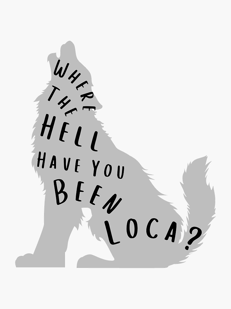 "Where The Hell Have You Been Loca Funny Twilight Design" Sticker by ...