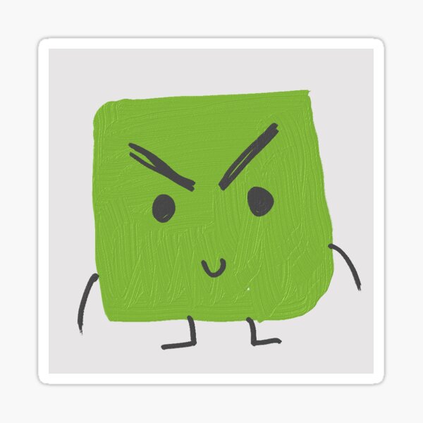 "mr square" Sticker for Sale by lemonchiffon | Redbubble