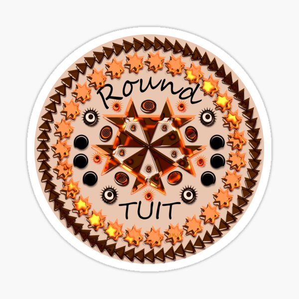 "Round TUIT" Sticker by gracefullizard | Redbubble