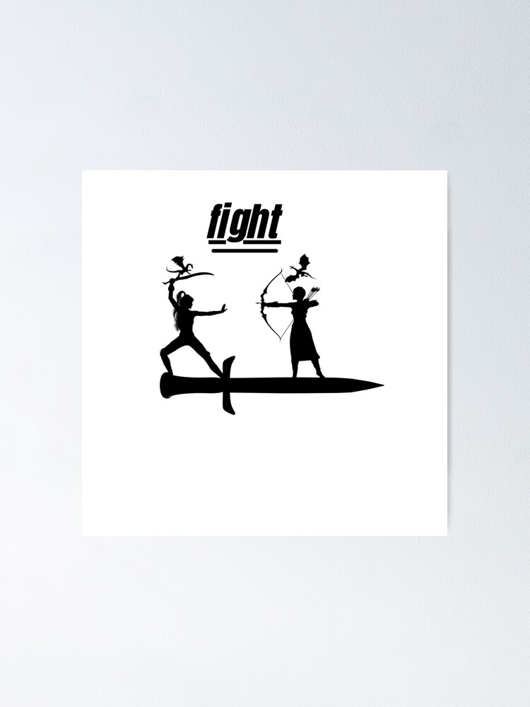 "RPG video game fight scene" Poster for Sale by shopfromhome | Redbubble