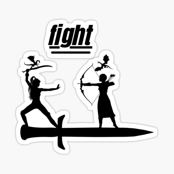 "RPG video game fight scene" Sticker for Sale by shopfromhome | Redbubble