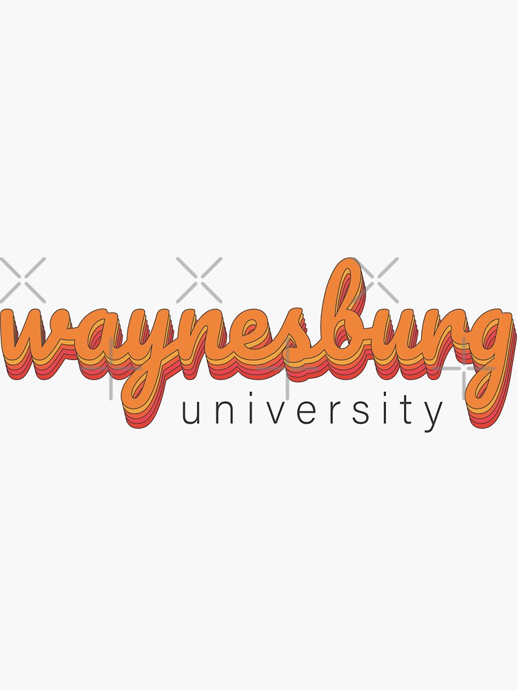 "Waynesburg University" Sticker for Sale by lexievdesign | Redbubble