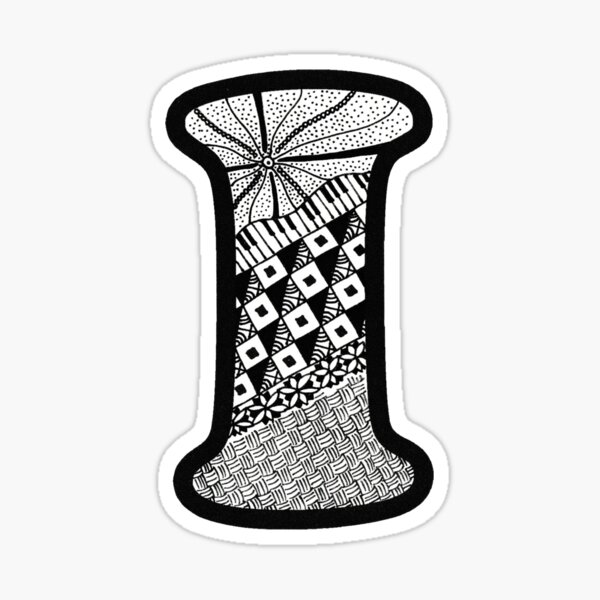 Pegatina «Letra I (grande y centrada)» de DreamWearin | Redbubble