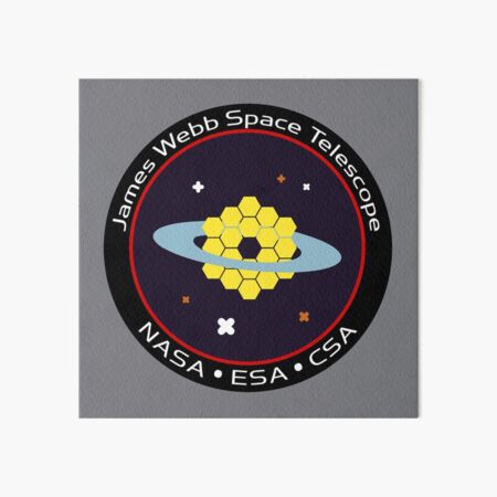 "NASA JWST James Webb space telescope graphic badge big bang" Art Board ...