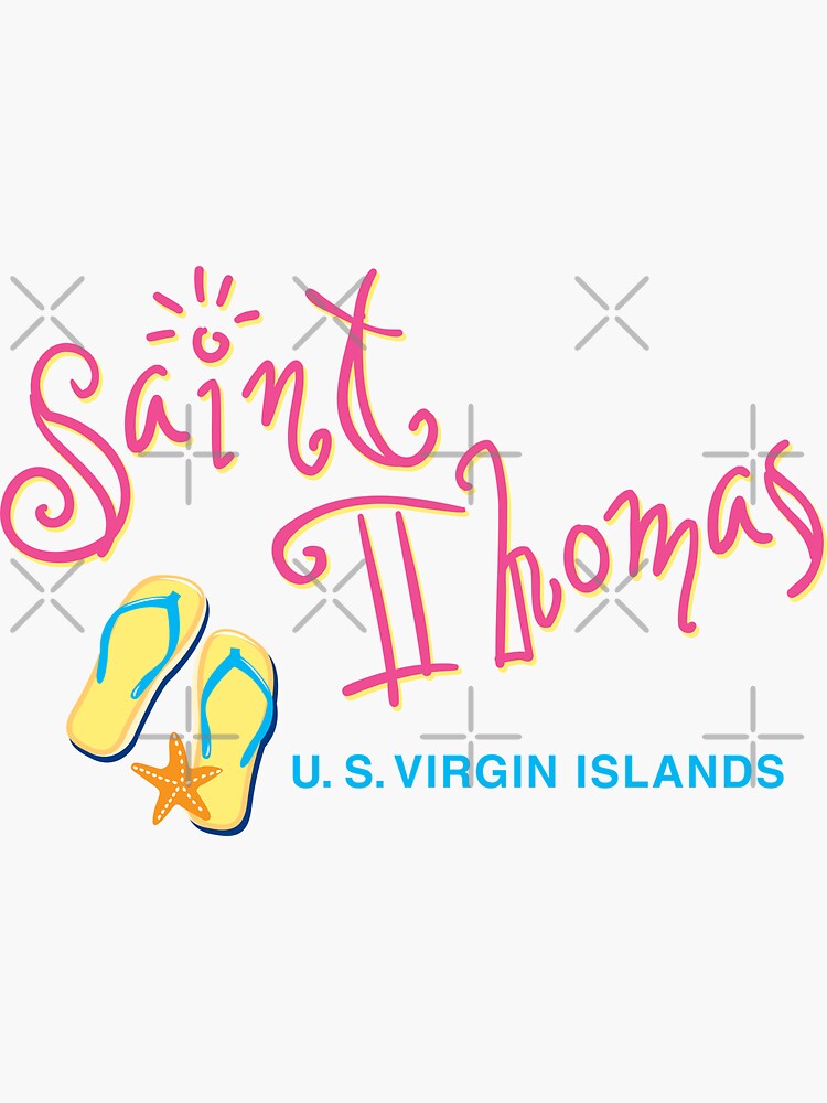 "St. Thomas U. S. Virgin Islands" Sticker for Sale by Futurebeachbum ...
