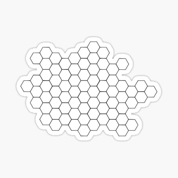 " Hexagonal design" Sticker for Sale by PGNDesign | Redbubble