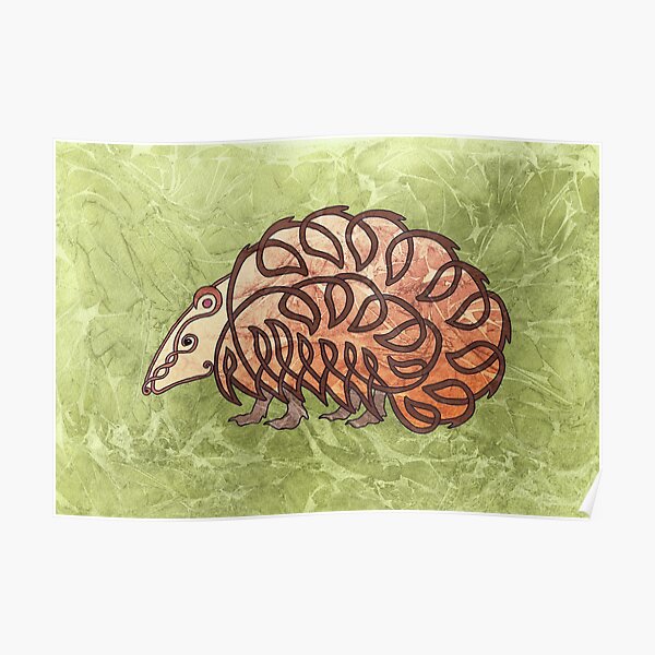 "Celtic Knot Hedgehog" Poster for Sale by MotiBlack | Redbubble