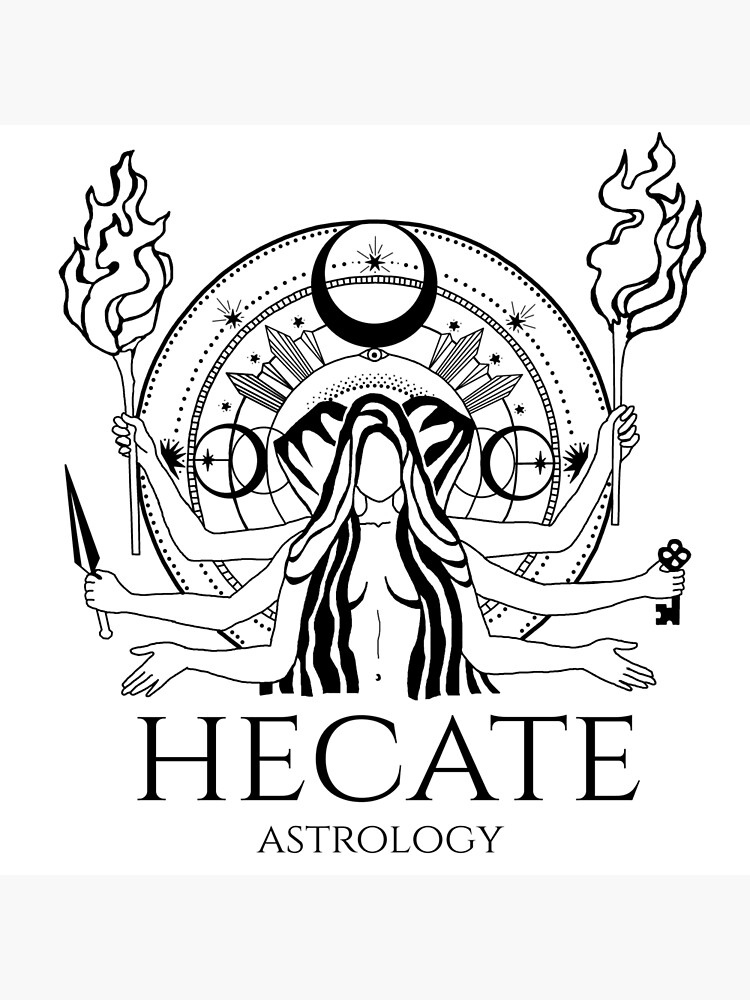 Póster «Logotipo tribal de la astrología de Hécate» de Hecate-Emporium ...