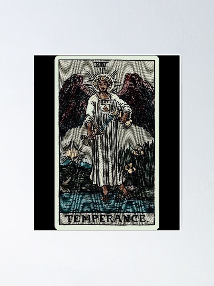 Póster «Carta del Tarot de la templanza» de BeautyAndTruth | Redbubble