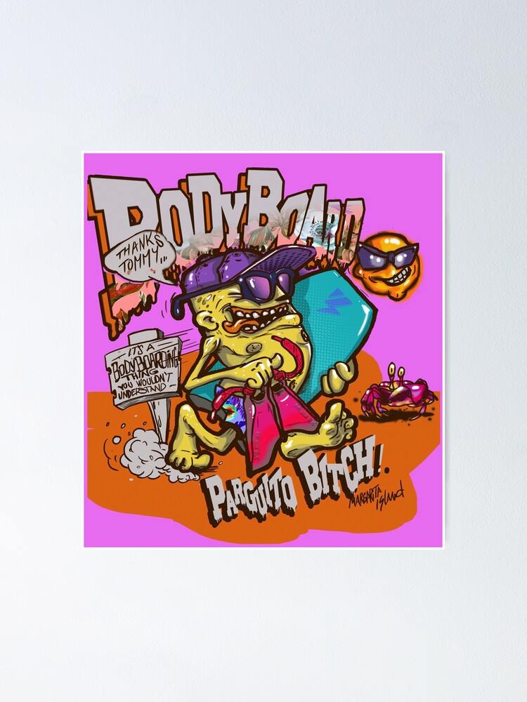"bodyboard" Poster by 3custom | Redbubble