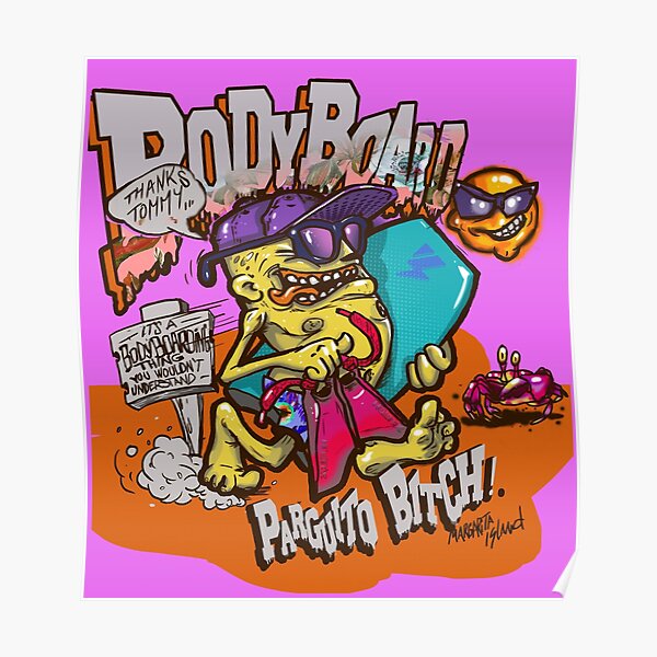 "bodyboard" Poster by 3custom | Redbubble