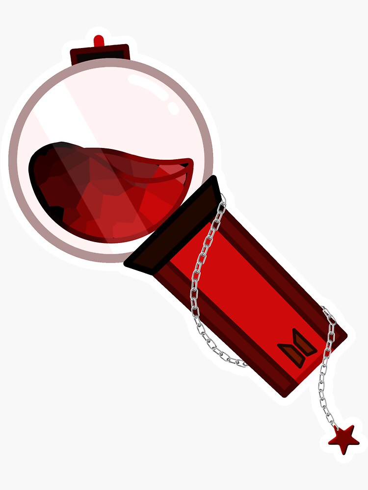 "Army Bomb - Red" Sticker for Sale by Charmilee | Redbubble