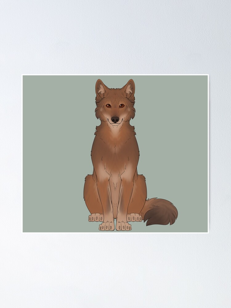"Red Wolf" Poster by ZTheCrazed | Redbubble