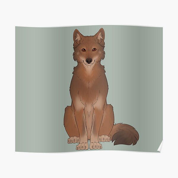 "Red Wolf" Poster by ZTheCrazed | Redbubble