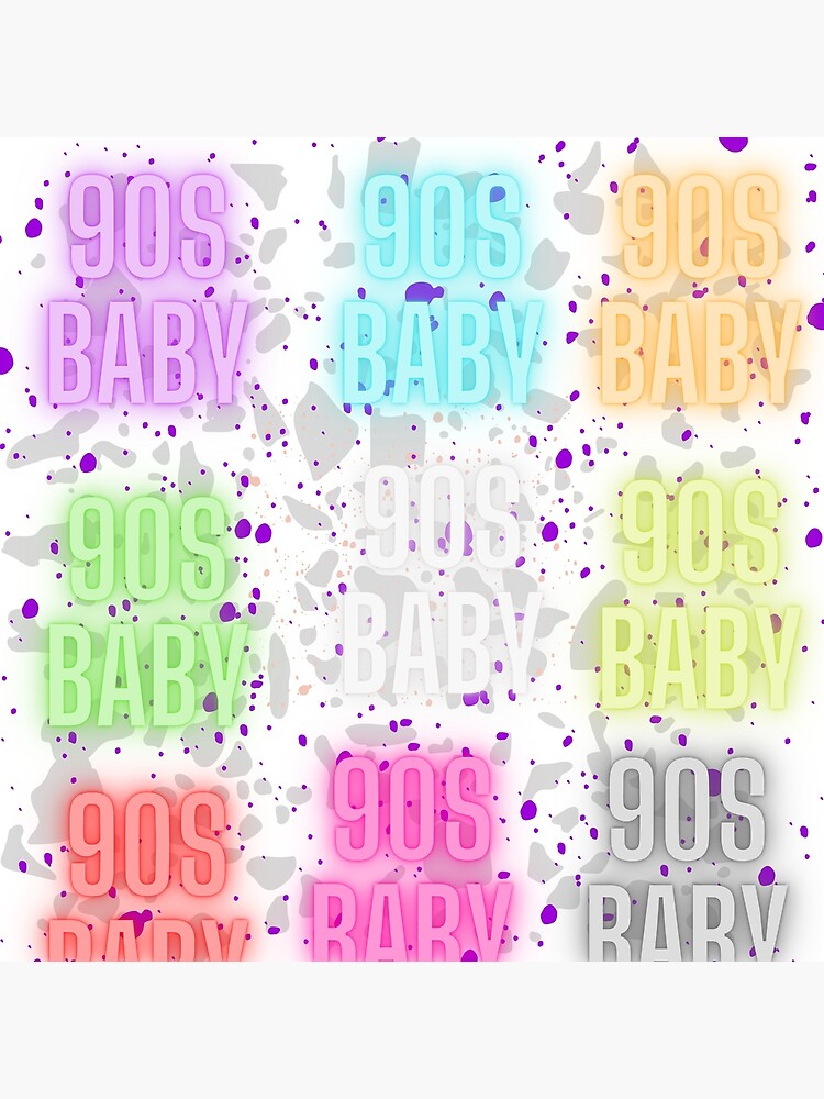 "Neon 90s baby" Poster for Sale by 90sgirl- | Redbubble