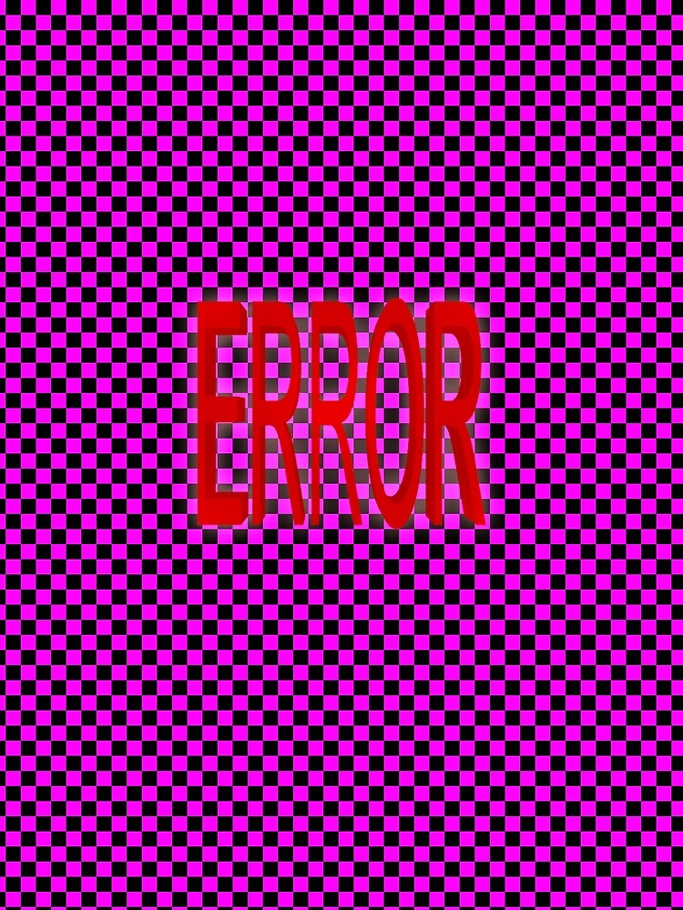 "ERROR - MISSING TEXTURE" T-shirt by mylescox | Redbubble