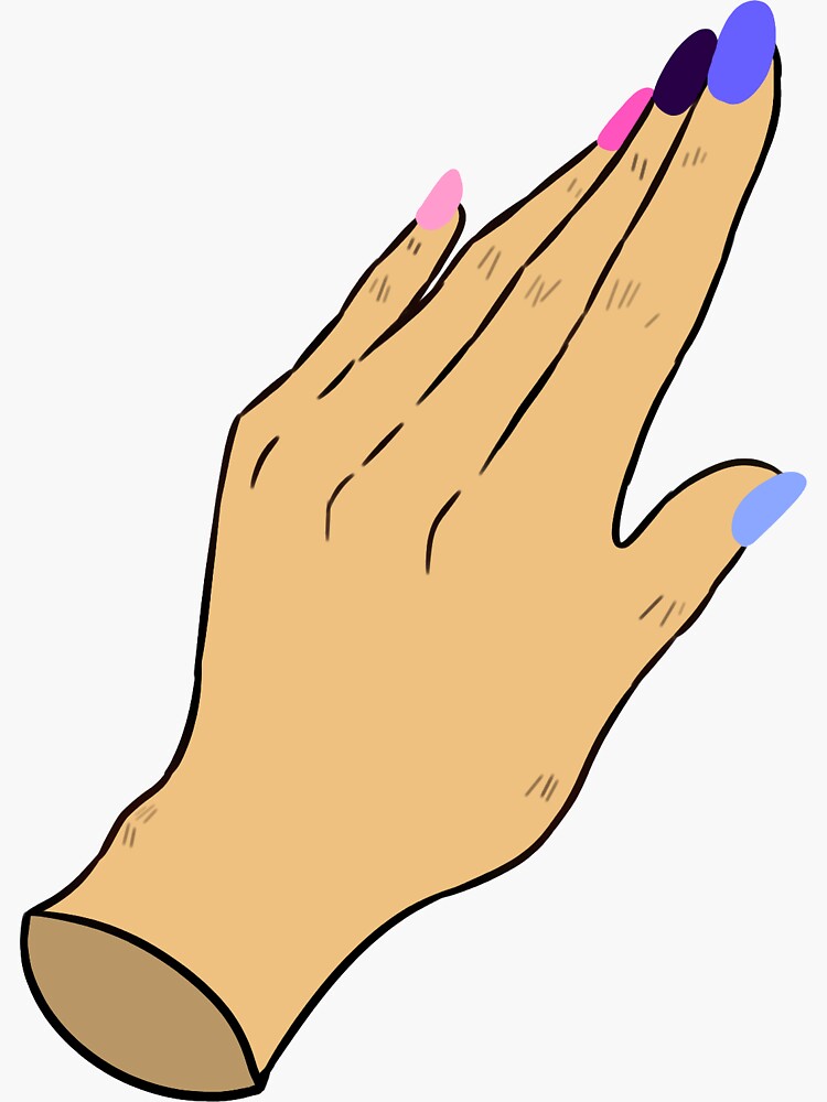 "Omni hand ver.7" Sticker for Sale by nighttimenap | Redbubble