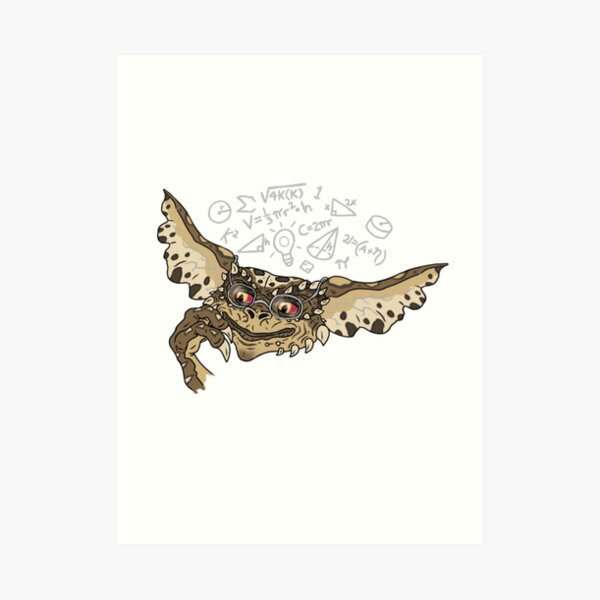 "The Brain Gremlin Thinking - Gremlins 2 The New Batch" Art Print for ...