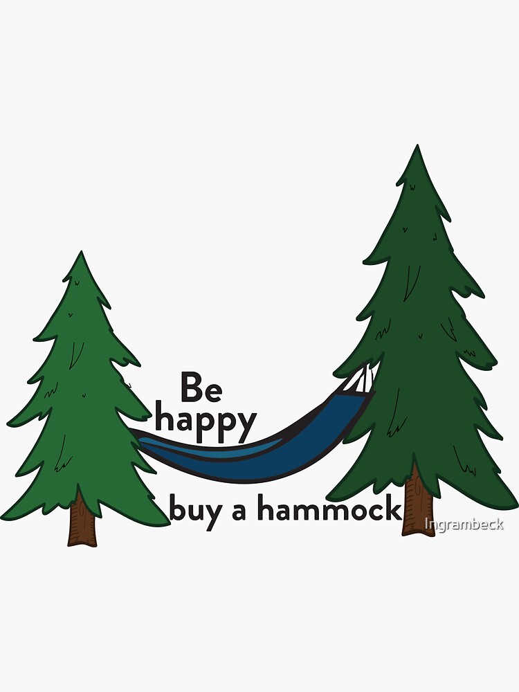 "Hammock life" Sticker for Sale by Ingrambeck | Redbubble