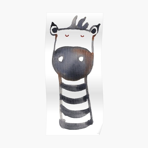"Miss Zebra" Poster for Sale by jjsgarden | Redbubble