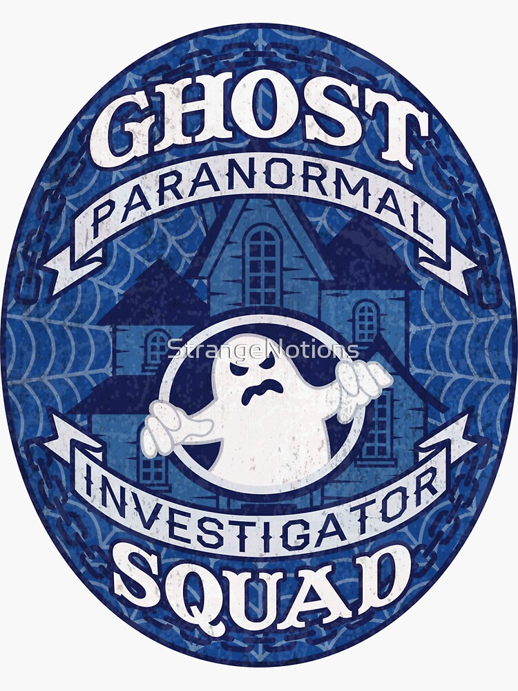 "Ghost Squad Paranormal Investigator Emblem" Sticker for Sale by ...