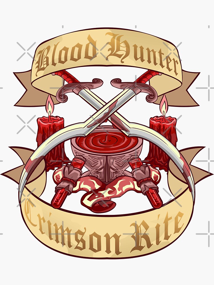"Bloodhunter Class Icon" Sticker for Sale by salcos | Redbubble