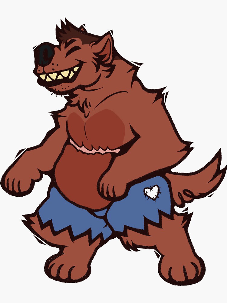 "Trans Werewolf" Sticker for Sale by CoffinShop | Redbubble