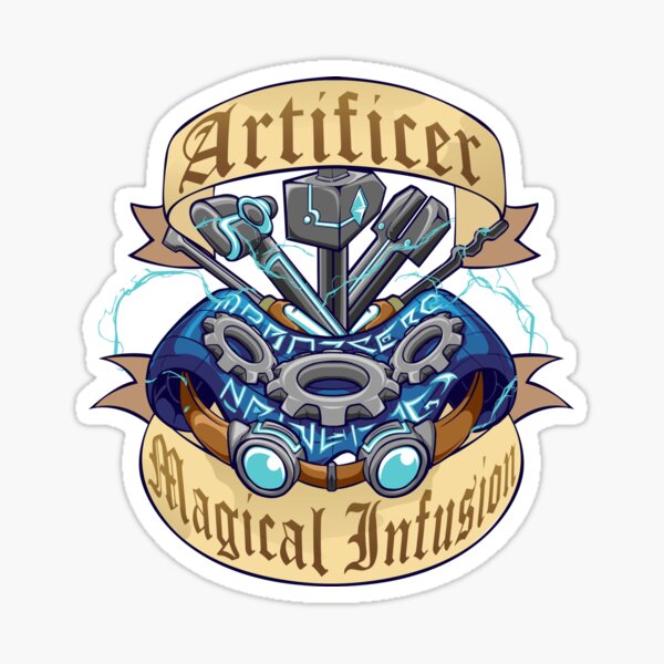 "Artificer Class Icon" Sticker for Sale by salcos | Redbubble