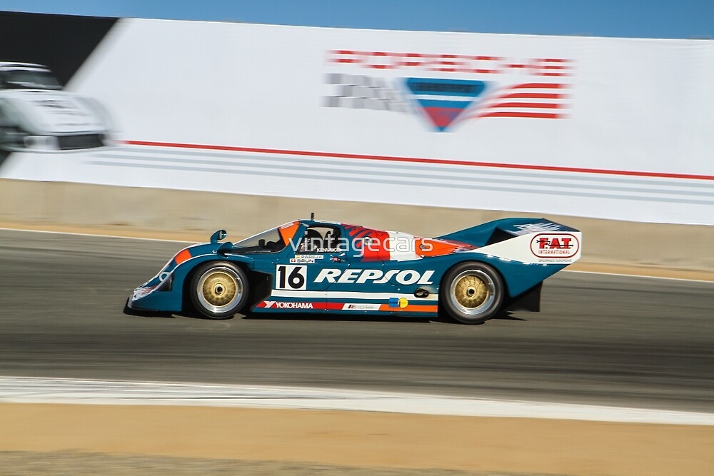 "Repsol Porsche 956 Rennsport Reunion V" by vintagecars | Redbubble