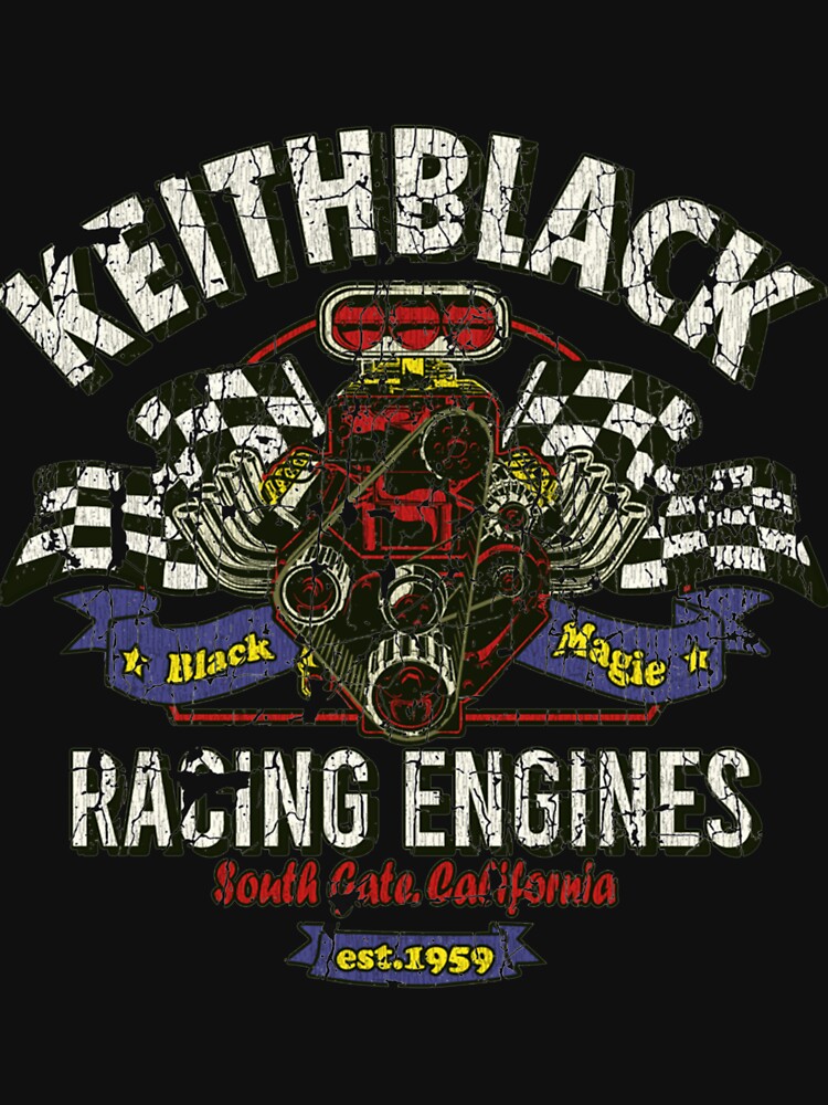 "KEITH BLACK RACING ENGINES 1959 VINTAGE Essential " T-shirt for Sale ...