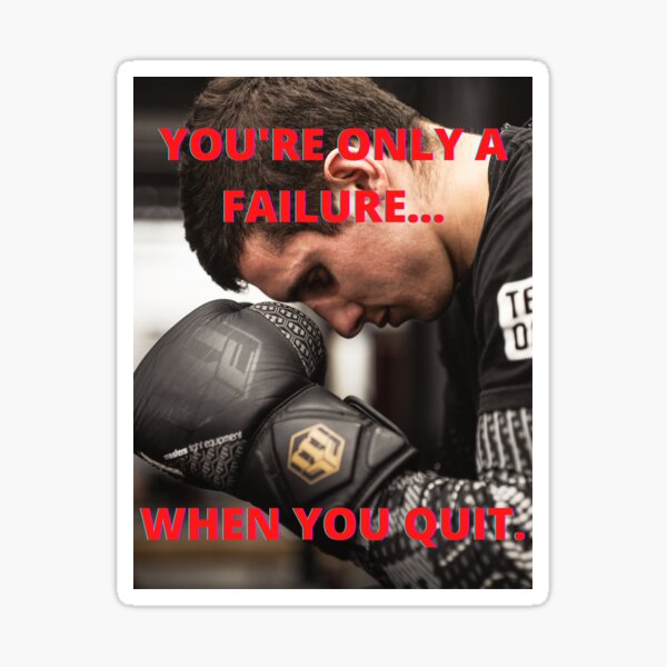 "FAILURE" Sticker for Sale by MikeUniverse | Redbubble