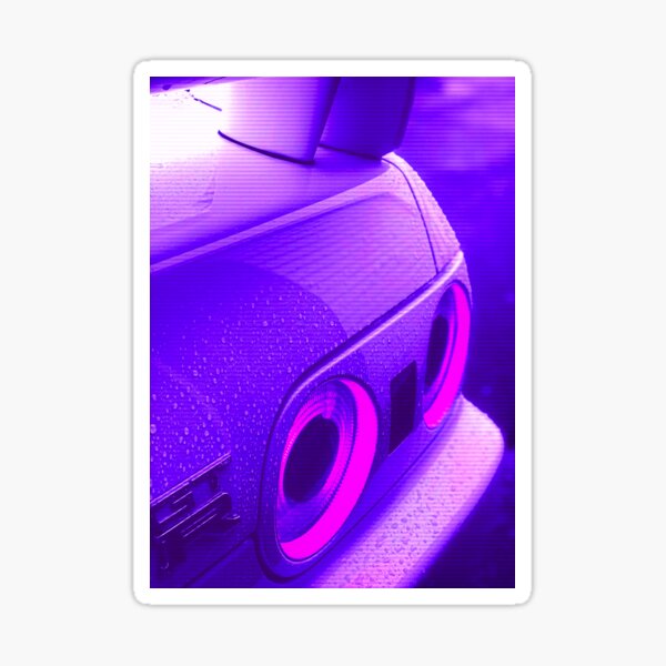 "Nissan Skyline R32 Synthwave" Sticker for Sale by utawimisbah | Redbubble
