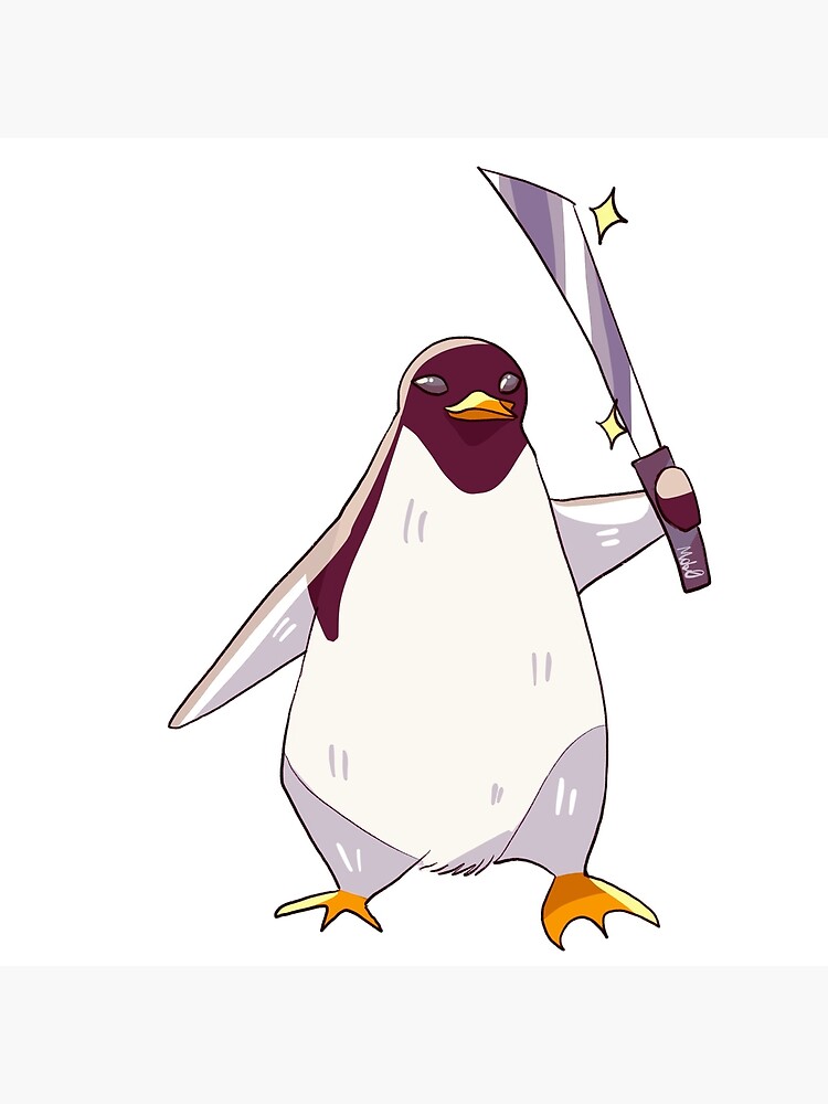 Póster «Pingüino con machete» de Mobb0 | Redbubble
