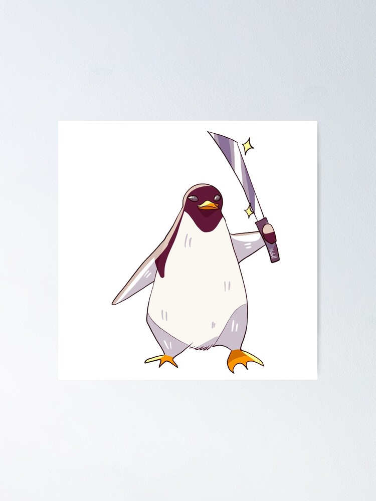 Póster «Pingüino con machete» de Mobb0 | Redbubble