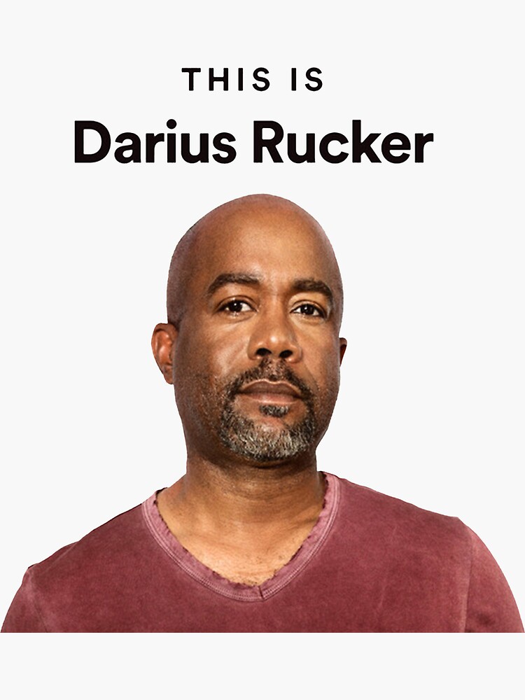 "this is darius rucker" Sticker for Sale by scarlettglovery | Redbubble